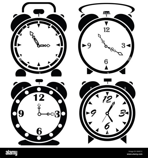 Alarm Clock Icons Stock Photo Alamy