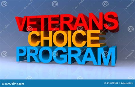 Veterans Choice Program On Blue Stock Image Image Of American Affair