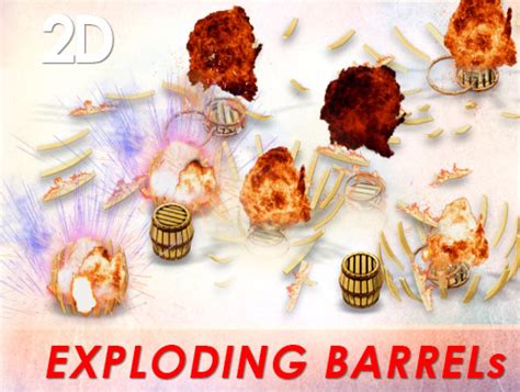 2d Exploding Barrel 2d Textures And Materials Unity Asset Store