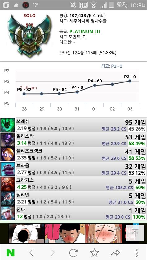 리그오브레전드 인벤 플래3 찍었당 Lol 인벤 자유 주제 게시판