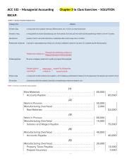 Chapter 3 Exercises Key 1 2 Docx ACC 102 Managerial Accounting