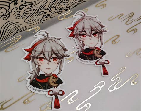 Kazuha Kaedehara Genshin Impact Sticker Etsy