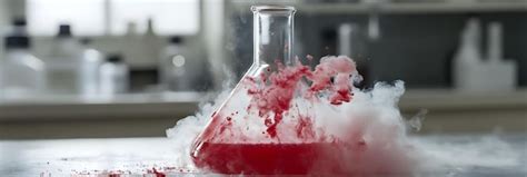 Chemical Reaction Occurring In Laboratory Flask Premium Ai Generated