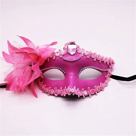 Sexy Diamond Venetian Mask Venice Feather Flower Wedding Carnival Party