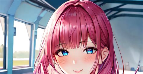 Aiイラスト ピンク髪前髪ぱっつん☓競泳水着の爆乳お姉さん② ユーキヒロ自己紹介読んでのイラスト Pixiv