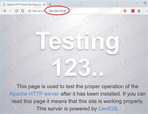How To Install Apache On Centos With Screenshots Rosehosting