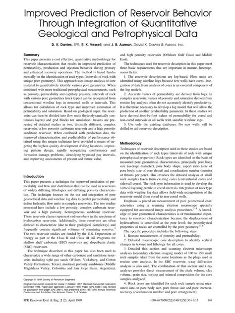 PDF Integration Of Geological And Petrophysical Data Pdf DOKUMEN TIPS