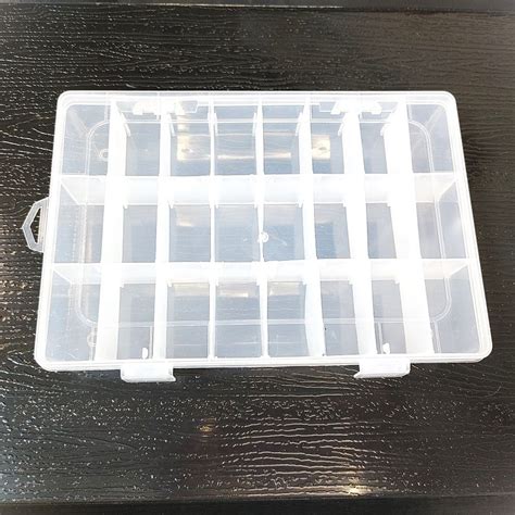 24칸 투명 부품수납함 소품케이스 파티션 스토리지 홈플러스 택배배송