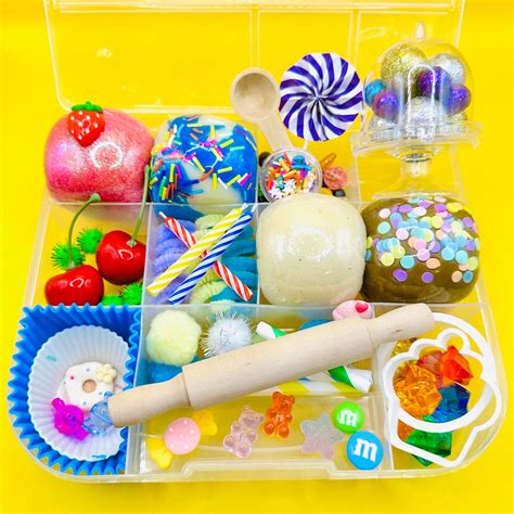 Bakery Playdough Kit Birthday Playdough Kit Sensory Kit Sensory Bin