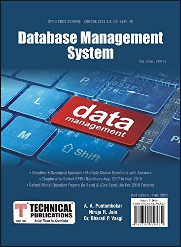Database Management System For Sppu 19 Course Se Ii It 214452