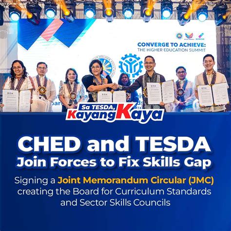 Ched And Tesda Join Forces To Fix Skills Gap