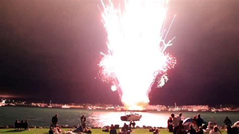 Fireworks Barge Suddenly Explodes In San Diego Watch The Funniest