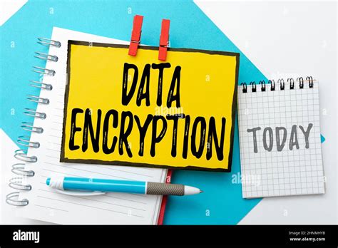 Writing Displaying Text Data Encryption Word Written On Symmetrickey Algorithm For The