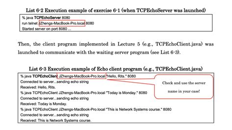 The Students Create An Echo Server Program That Chegg