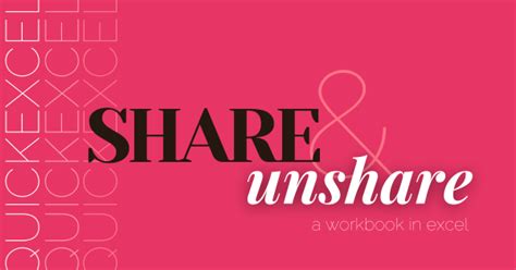 simple guide to share and un share a workbook in excel quickexcel