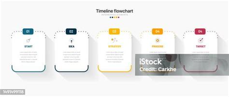 옵션 또는 단계가 포함된 타임라인 인포그래픽 디자인 비즈니스 개념에 대한 인포 그래픽 프리젠 테이션 워크 플로우 레이아웃 배너 프로세스 다이어그램 순서도 정보 그래프 연례
