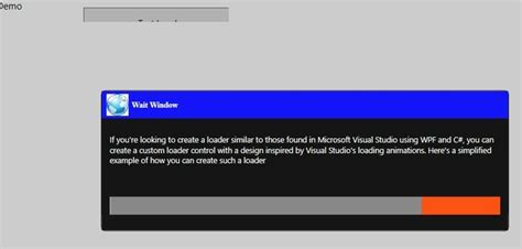 implementing a custom loader in wpf with mvvm