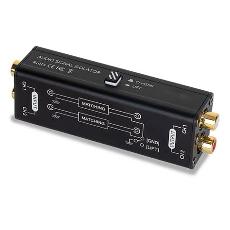 Professional Audio Signal Isolator Audio Current Noise Filter Remover