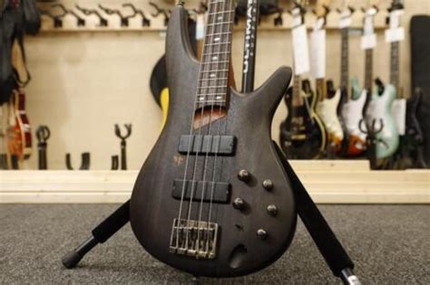 Ibanez Sr500 Black Active Bass Bartolini Mk1 Electric Bass Guitar Used