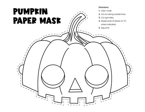 Pumpkin Mask Template