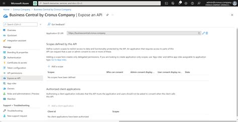 Configuring Business Central For Azure Active Directory Authentication