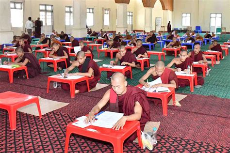 တပ်ကုန်းမြို့၌ ၂၀၂၃ ခုနှစ် ပါဠိပထမပြန်စာမေးပွဲသတ္တမနေ့တွင် ရဟန်း၊ သီလရှင် ၃၆ ပါး ဝင်ရောက်ဖြေဆို