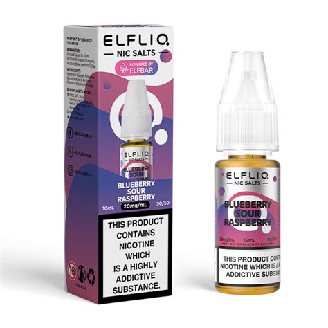 Blueberry Sour Raspberry Elfliq Vape Juice By Elf Bar From £3 — Tablites