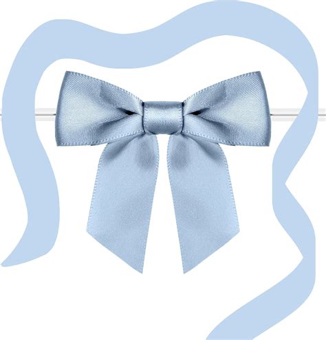 Rainbow Pana 35 Twist Tie Bows 60 Count Sage Blue