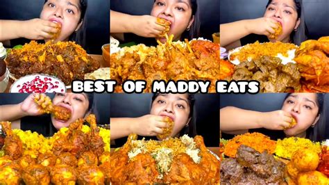 ASMR EATING SPICY MUTTON CURRY, CHICKEN CURRY, BIRIYANI, EGGS | BEST OF ...