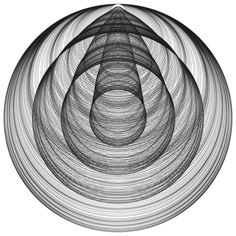 Concentric Circles Design Geometric Circular Lines Abstract Artistic Element Modern Vector