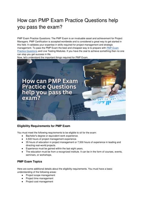 Ppt How Can Pmp Exam Practice Questions Help You Pass The Exam