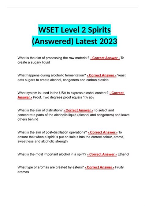 Wset Level Spirits Exam 2023 2024 Wset Level Spirits Stuvia 42 Off