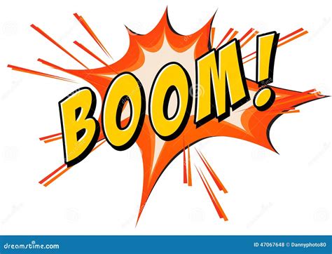 Boom Flash On White Stock Vector Illustration Of Color 47067648