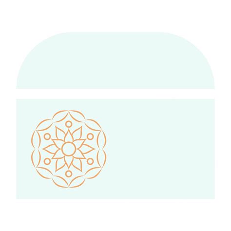 Premium Vector Mandala Stamp On Mint Rectangular Shape Brochure