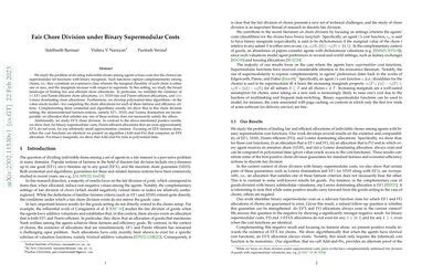 Fair Chore Division Under Binary Supermodular Costs Papers With Code