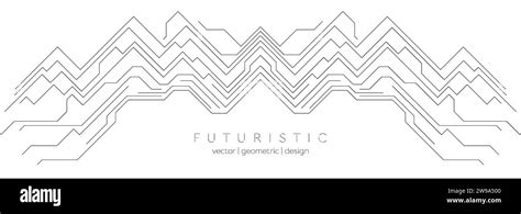 Minimal Abstract Technology Geometric Background Grey Circuit Board Lines Vector Banner Design