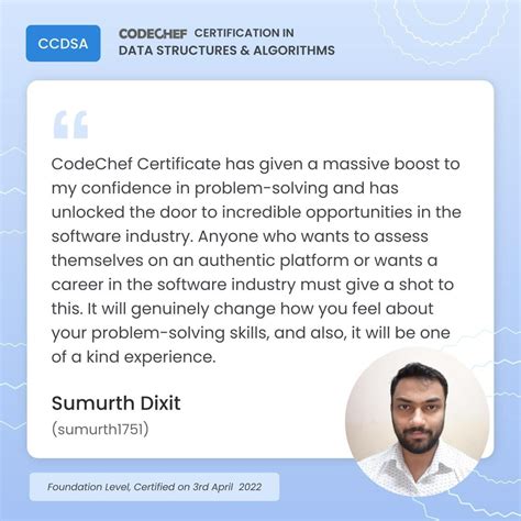 Codechef Certification In Data Structures And Algorithms Mumbai