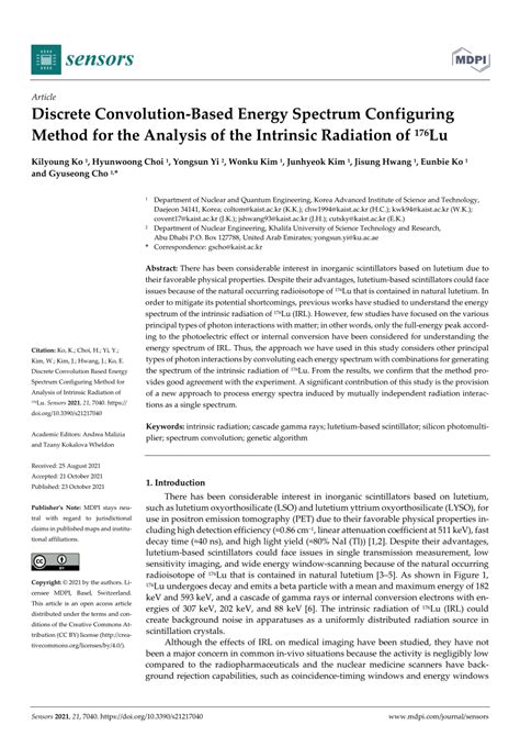 pdf discrete convolution based energy spectrum configuring method for