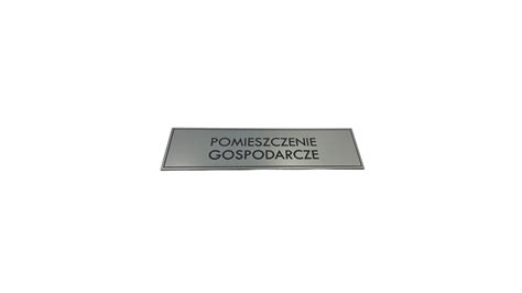 Tabliczka Na Drzwi POMIESZCZENIE GOSPODARCZE HANZO Design