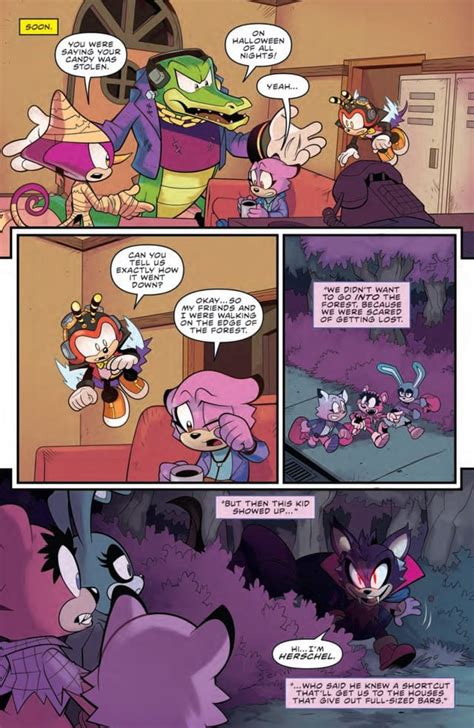 Four New Preview Pages For Sonic The Hedgehog Halloween Special R