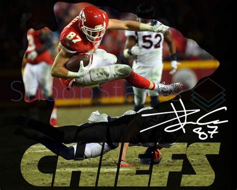 Travis Kelce 8x10 Glossy Photo Rp Autograph Signature Unique Photograph