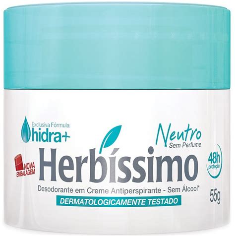 Herbíssimo Desodorante Creme Antitranspirante Neutro ingredients