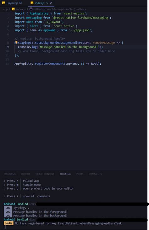 Background Notifications Behave Weird Rreactnative