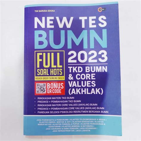 Jual Buku Soal Tes Bumn Lengkap Tkd Core Values Akhlak Tbi Bahasa
