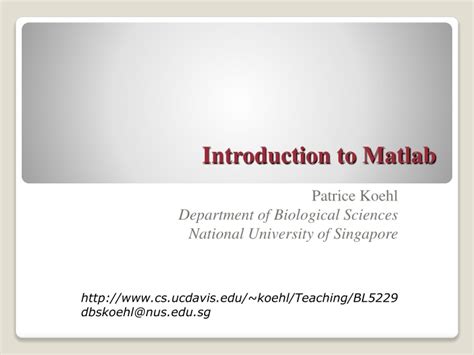 Ppt Introduction To Matlab Powerpoint Presentation Free Download