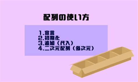 プログラミングの配列の基礎知識と使い方図解でイメージを掴む マー坊プロジェクト