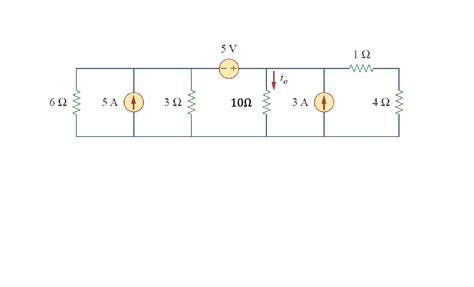Solved Find 𝐼𝑜 ﻿in The Circuit Below Using Source