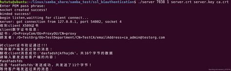 基于openssl实现双向身份认证及安全通信基于openssl身份认证 Csdn博客