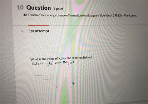 Solved Nd Attempt Calculate Kp At C For The Following Chegg