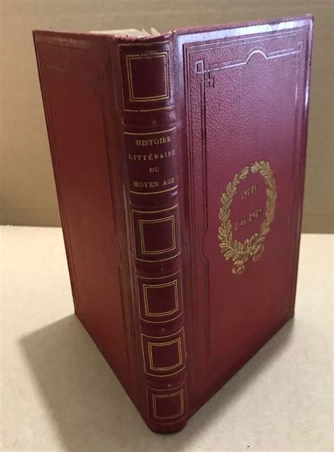 Essai sur l histoire littéraire du moyen age edition de by
